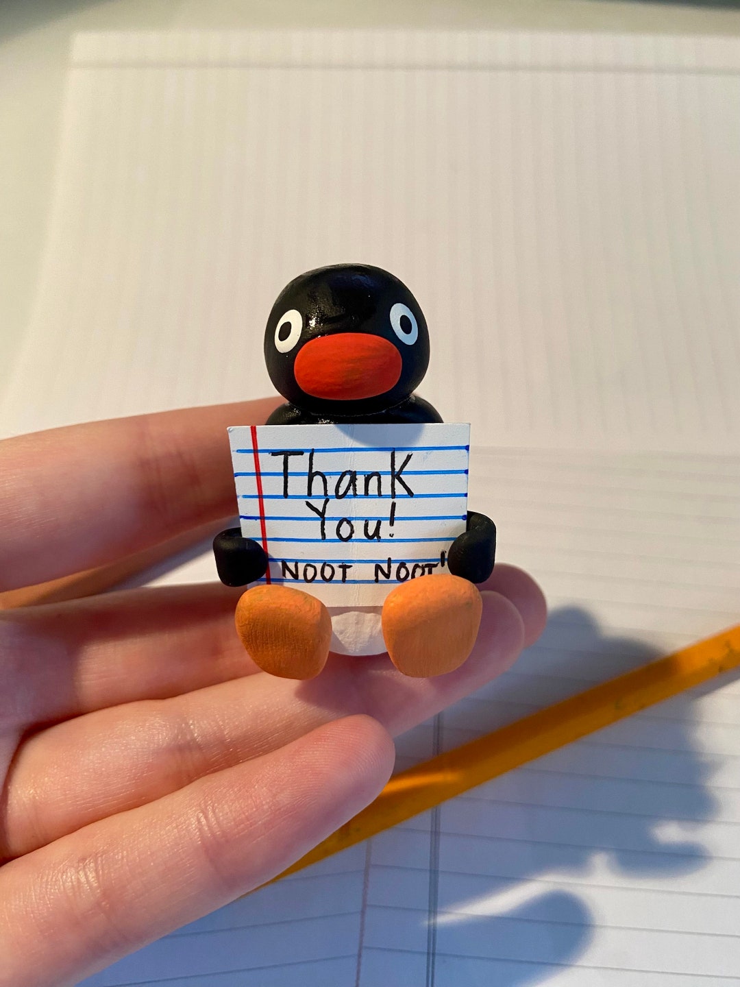LIMITED TIME - Teacher Appreciation Special - Homemade Clay Pingu Charm ...