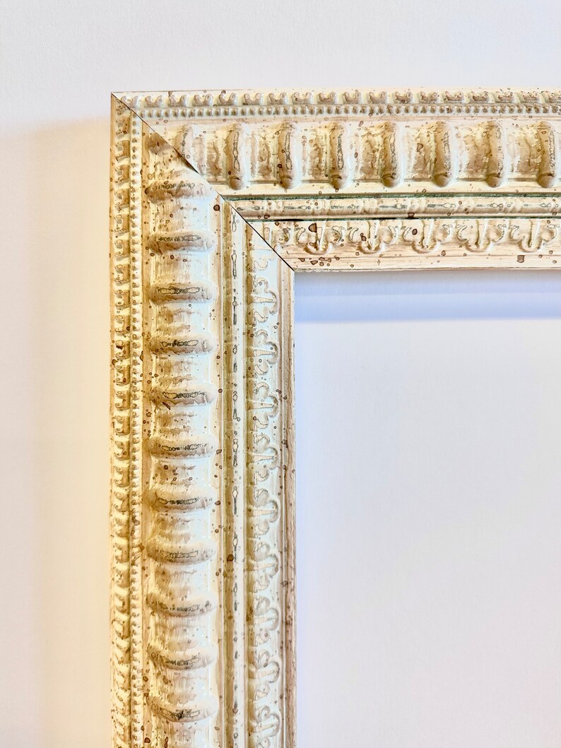 Antique Whitewash Wood Frame 8x10 Vintage Classic Ornated Picture Frame ...