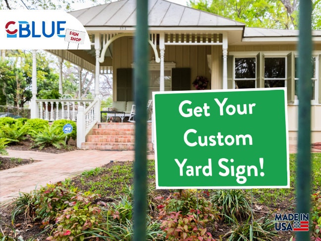 Custom PVC Yard Sign, DIY Custom Outdoor Plastic Yard Sign for House ...