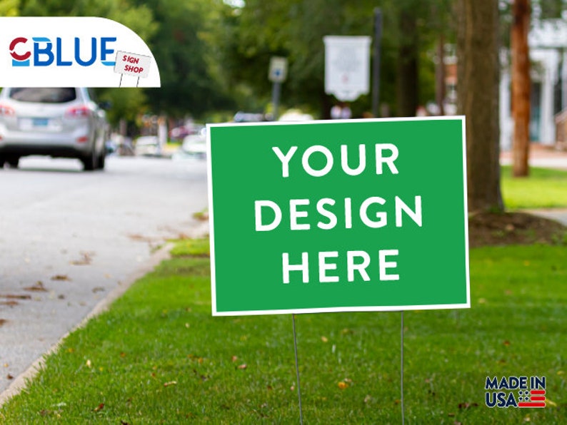 Custom PVC Yard Sign, DIY Custom Outdoor Plastic Yard Sign for House ...