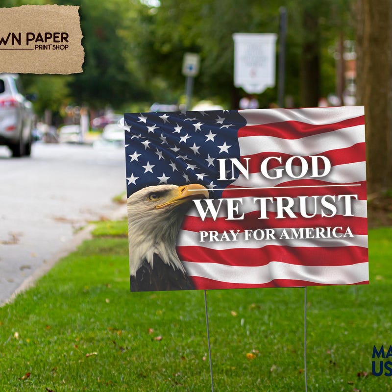 In God We Trust Sign - Etsy