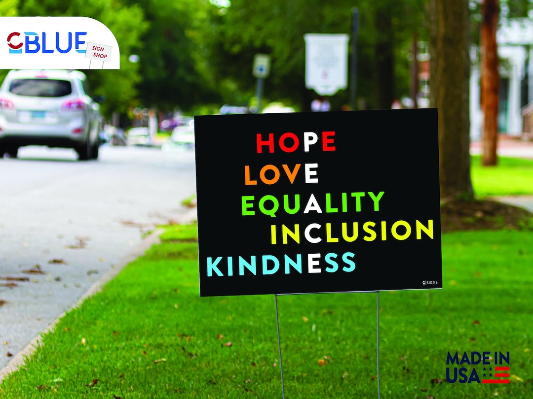 Peace Sign - 18 X 24, 12 X 18 - Yard Sign, Political Sign - Etsy