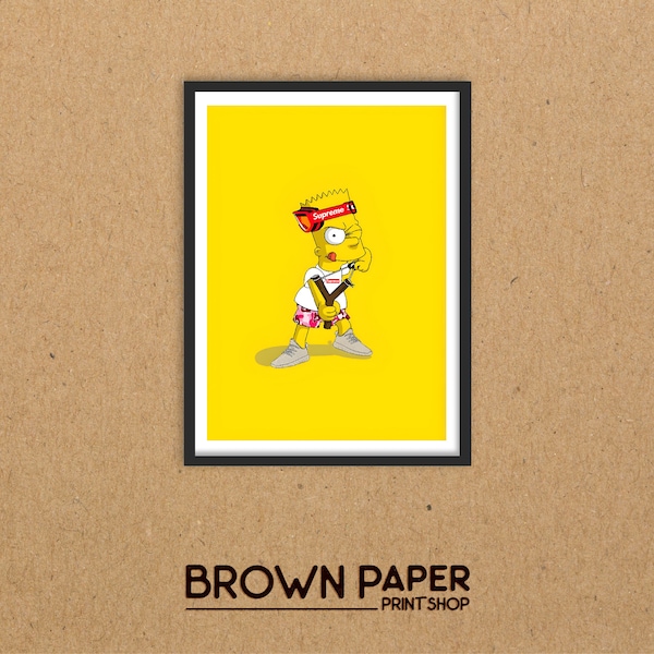 Bart Simpson Poster - Etsy