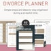 Divorce Digital Planner Family Law Planner Digital Planner for Divorce ...