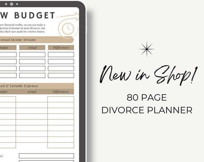 Digital Planner for Divorce | Digital Planner | Divorce Digital Planner ...