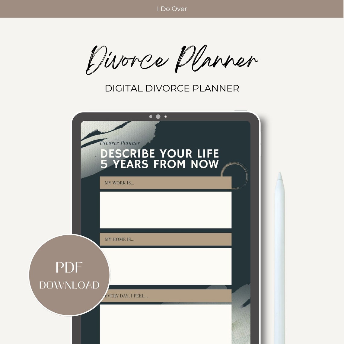 Divorce Digital Planner Family Law Planner Digital Planner for Divorce ...