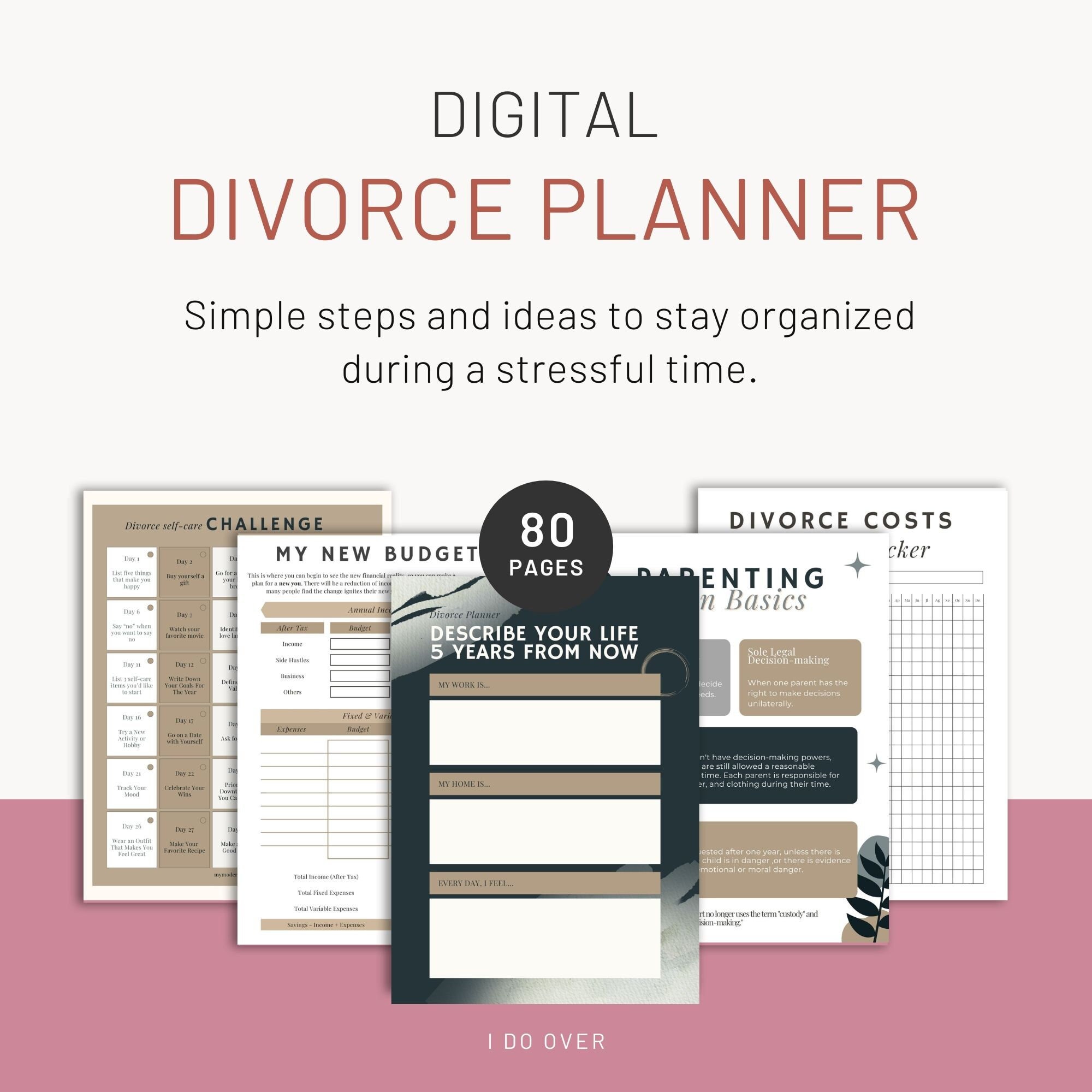 Digital Planner for Divorce Digital Planner Divorce - Etsy