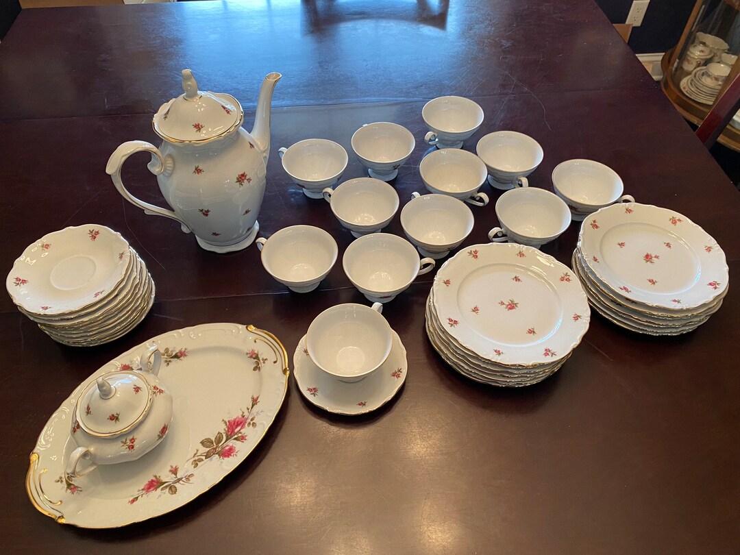 Winterling/bavaria Rosebud Antique Coffee Set - Etsy