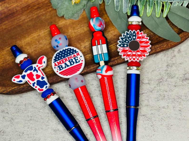 4th of July Custom Ballpoint Pen, USA Novelty Pen, American Custom Pen ...