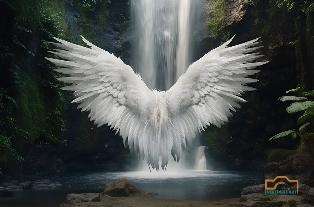 25 Ethereal Angel Wings Tropical Jungle With Waterfalls - Etsy