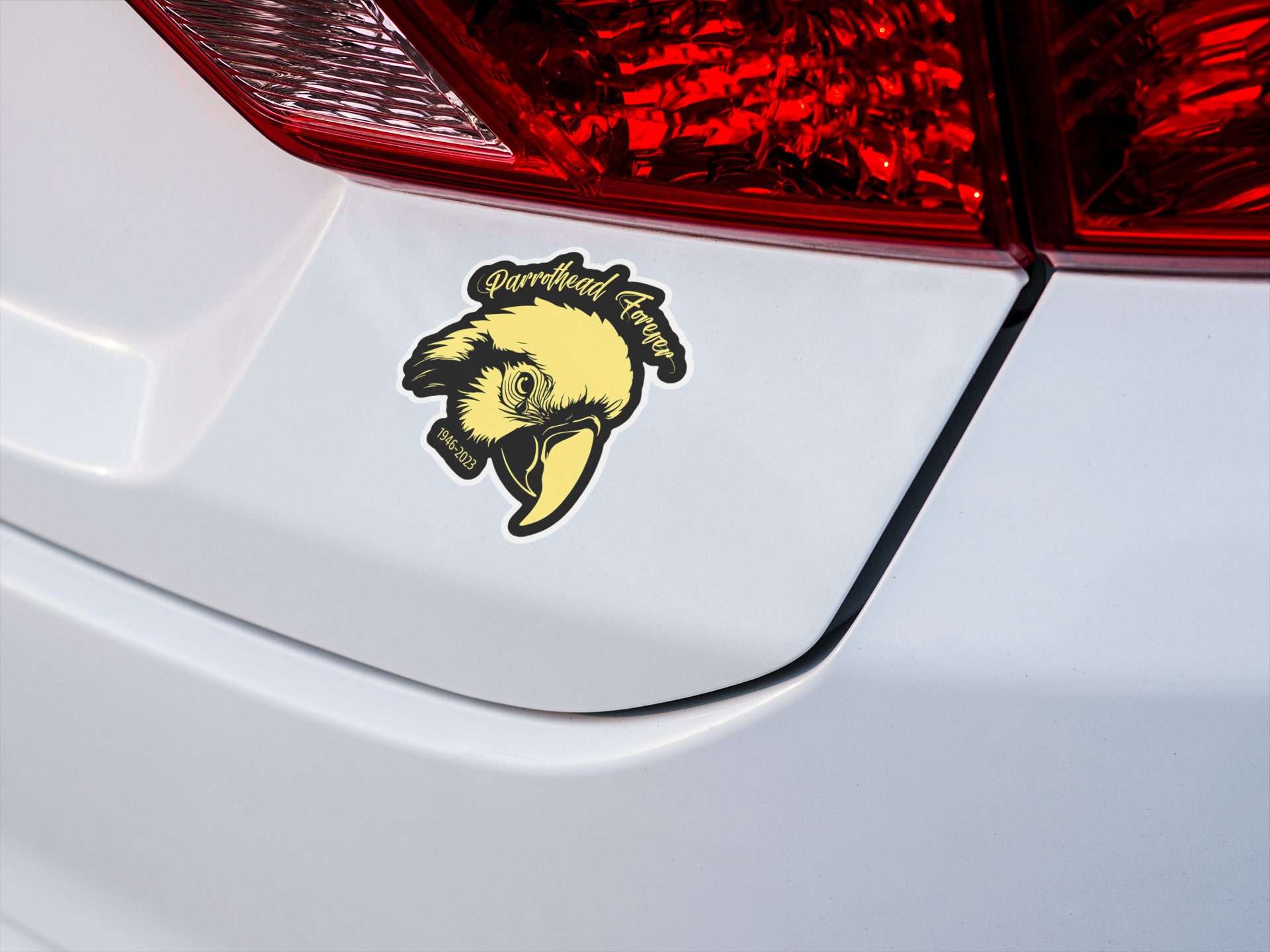 Jimmy Buffett Decal Sticker Tropical Tribute Parrothead Forever ...