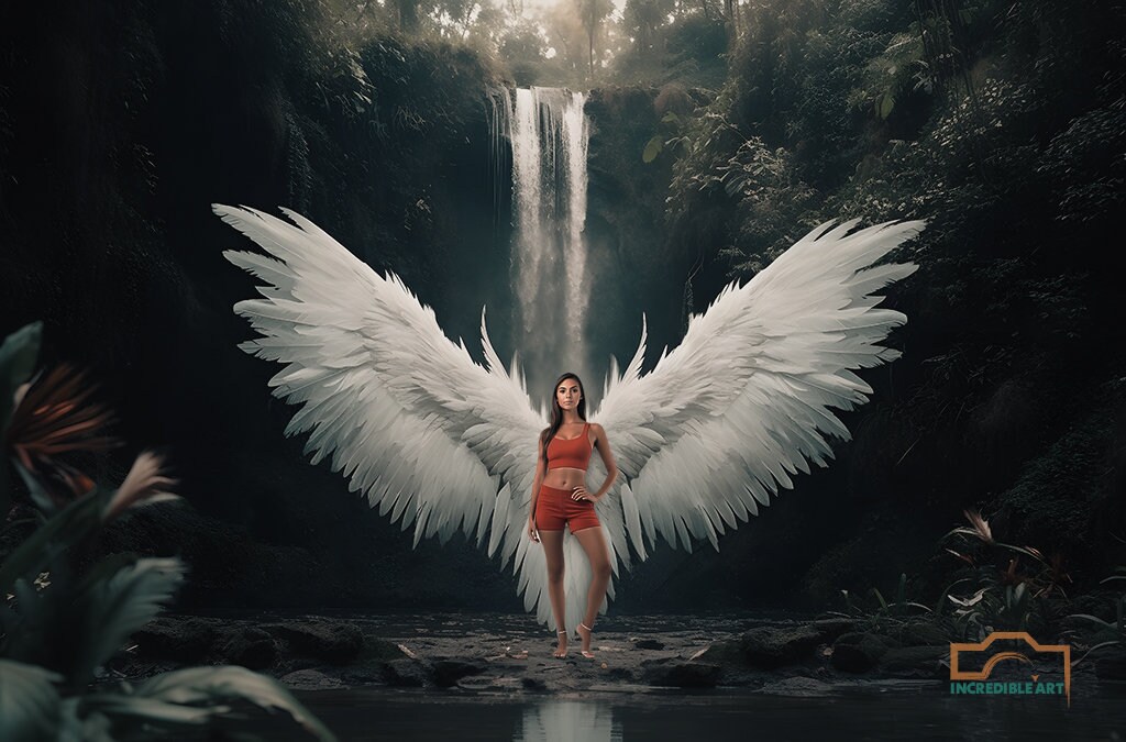 25 Ethereal Angel Wings Tropical Jungle With Waterfalls - Etsy