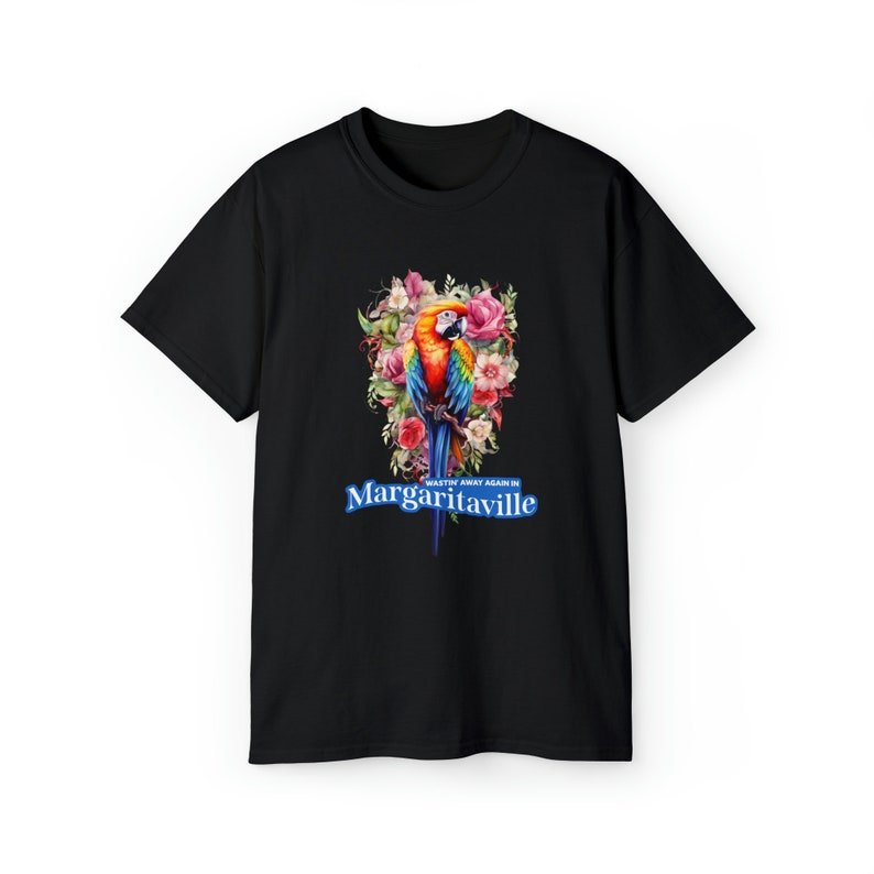 Jimmy Buffett Tribute Tee, Colorful Parrot, Margaritaville Shirt - Etsy