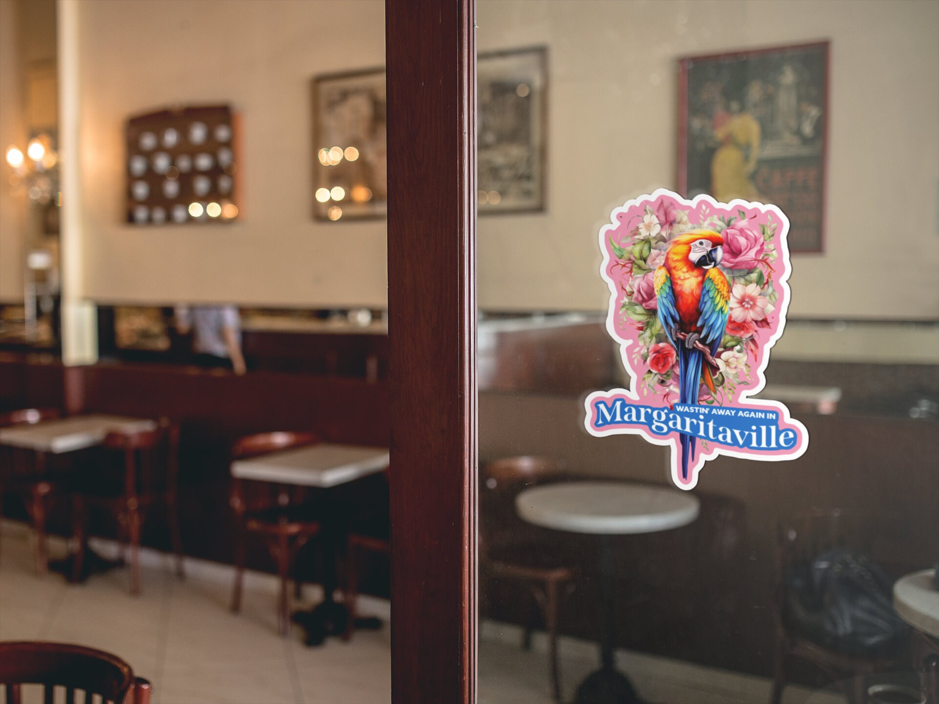 Jimmy Buffett Sticker Decal Wastin' Away in Margaritaville Jimmy ...