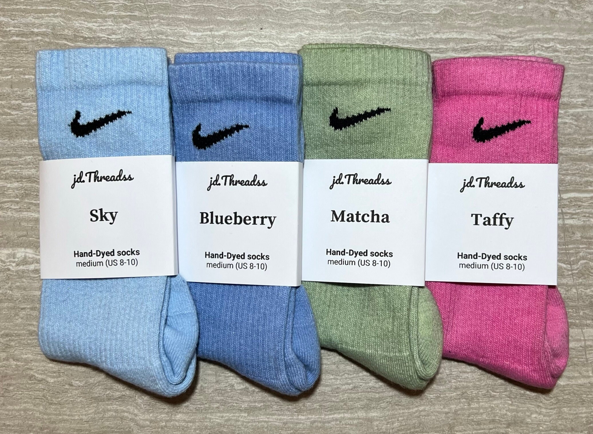 Tie Dye Socks Dri-fit Hand-dyed Nike Socks Tie Dye Hand Dyed Socks Made ...
