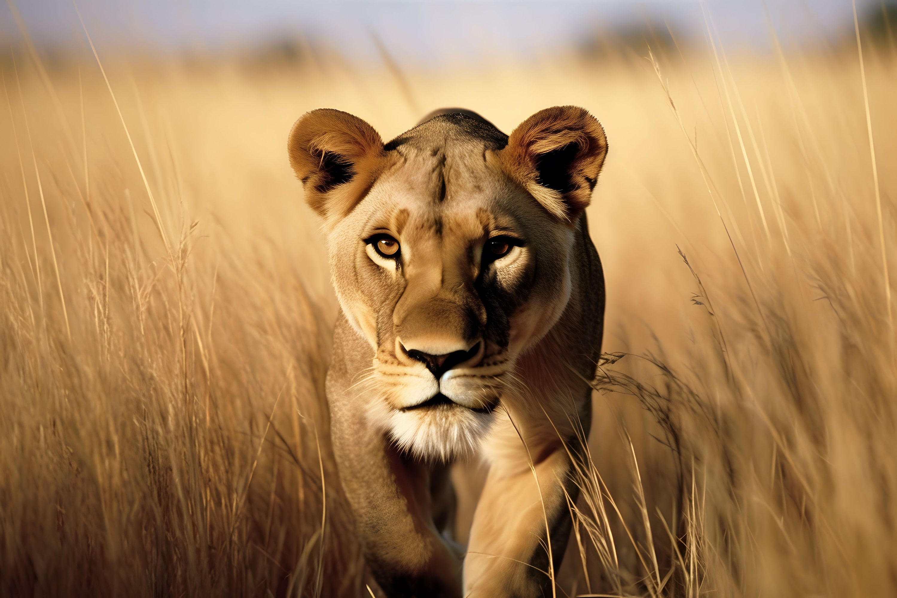 Lioness Digital Art Print Wall Decor Animal Art Print Home Decor Art ...