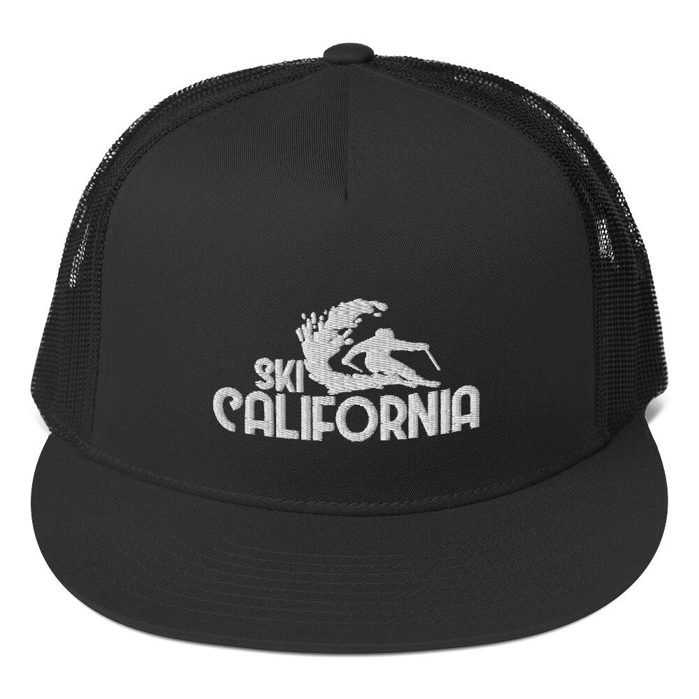Snow Ski California Trucker Hat. Ski Resort Baseball Hat. Tahoe ...