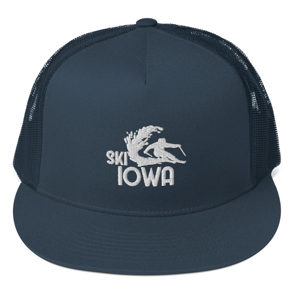 Snow Ski Iowa Trucker Hat. Skiing Baseball Cap. Ski Resort Life ...