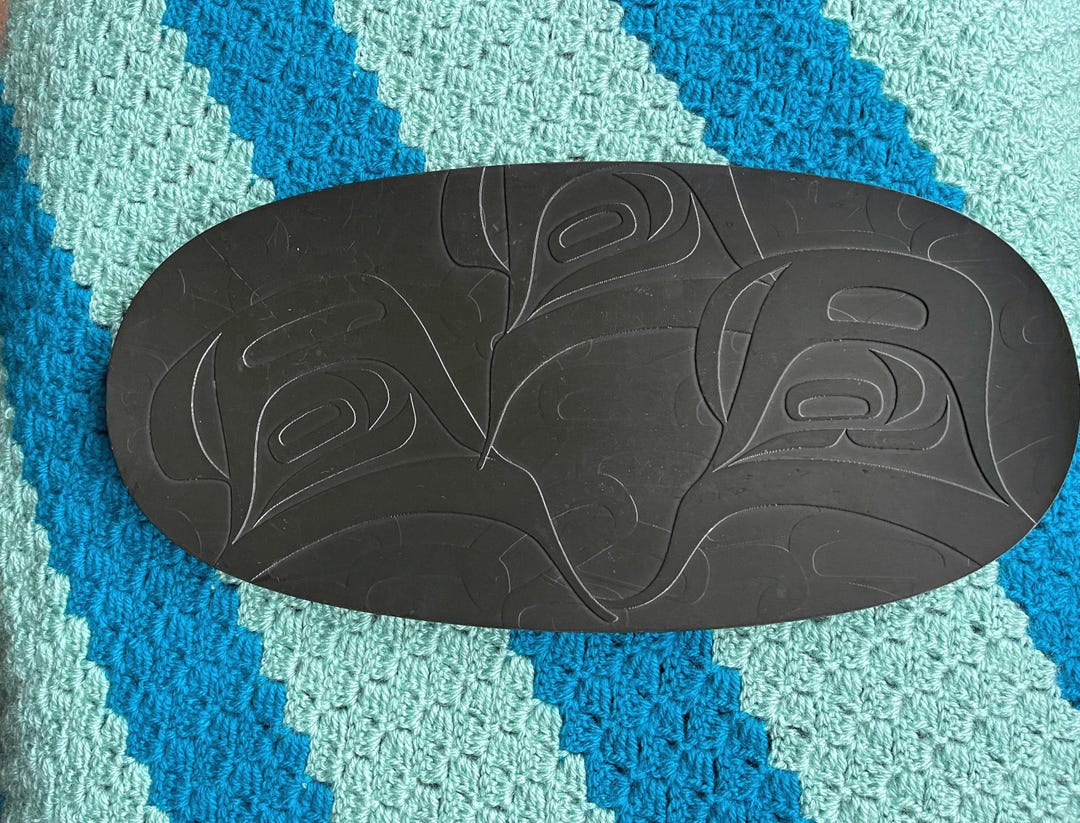 BOMA KILLER WHALE Platter sea to Sky Indigenous Art Designer Home Decor ...