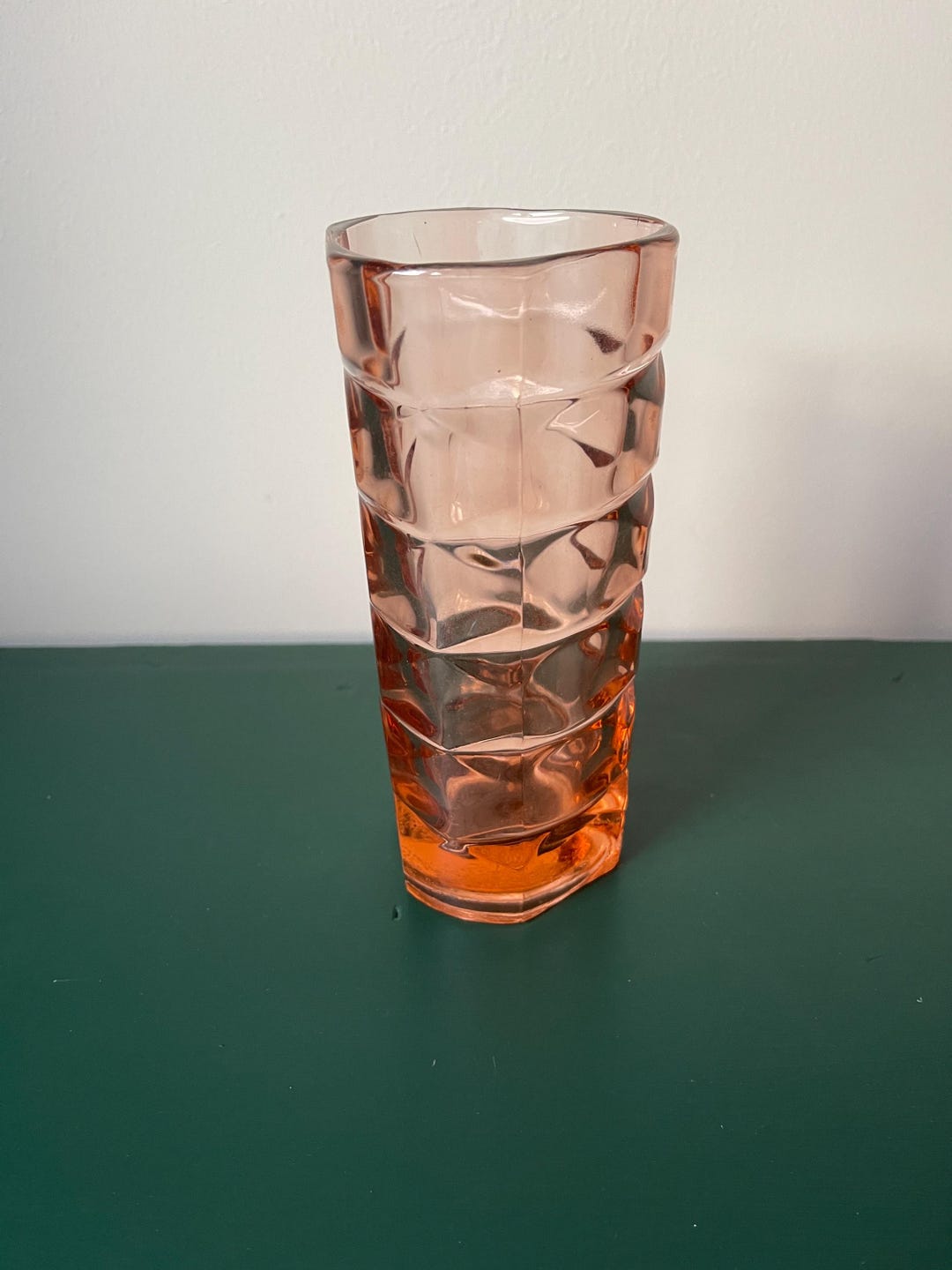 1970s Luminarc Rosaline Vase. Salmon Pink French Tall Glass. - Etsy