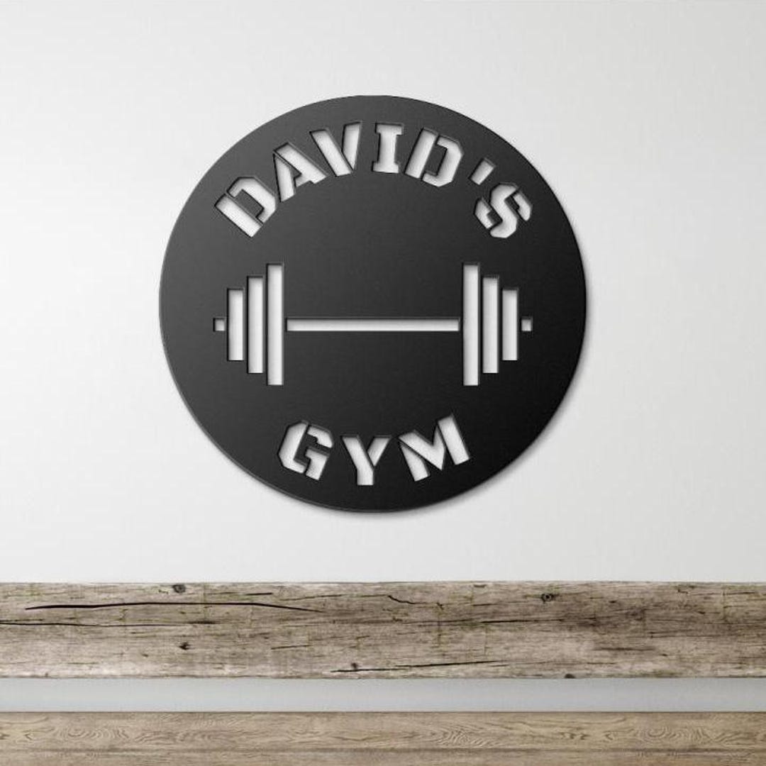 Custom Metal Gym Sign, Custom Gym Sign, Custom Mens Signs, Personalized ...