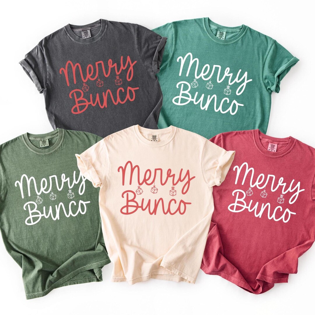 Merry Bunco Shirt, Bunco Night Shirt, Bunco Group Shirts, Bunco Gifts ...