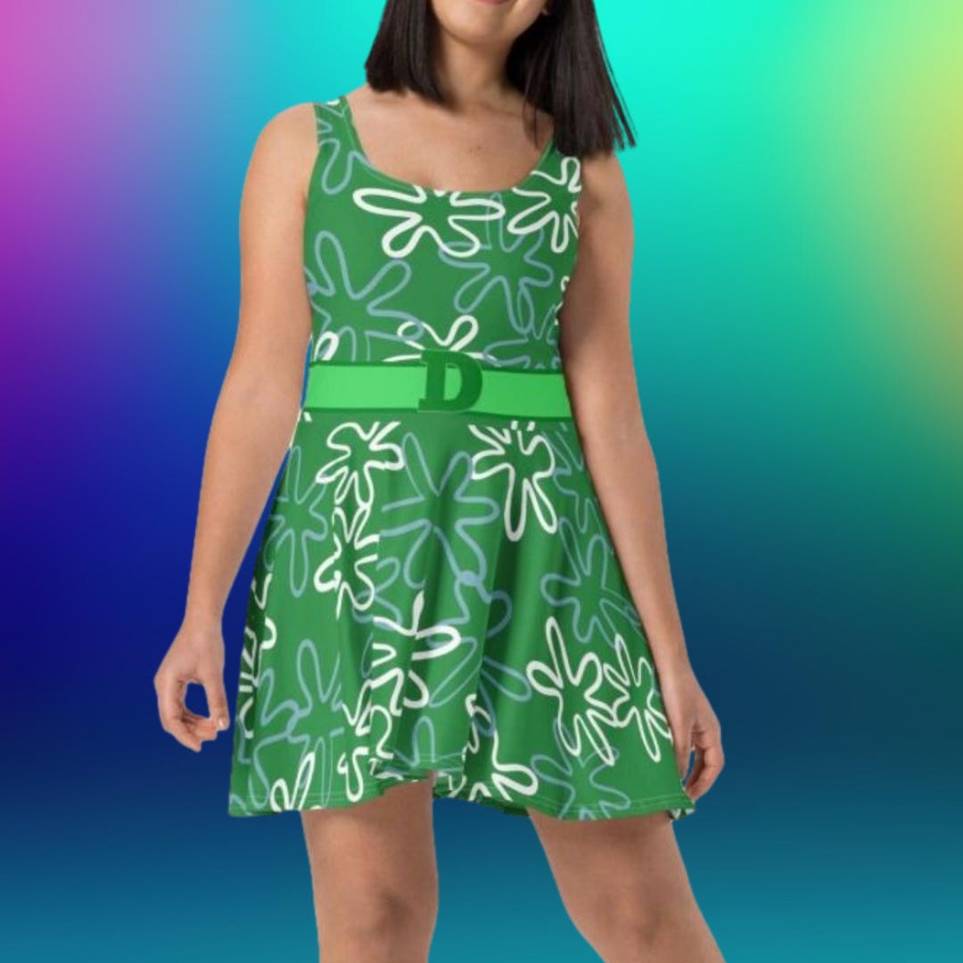 Disgust Dress, Disgust Rundisney Dress, Womens Halloween Costume Skater ...