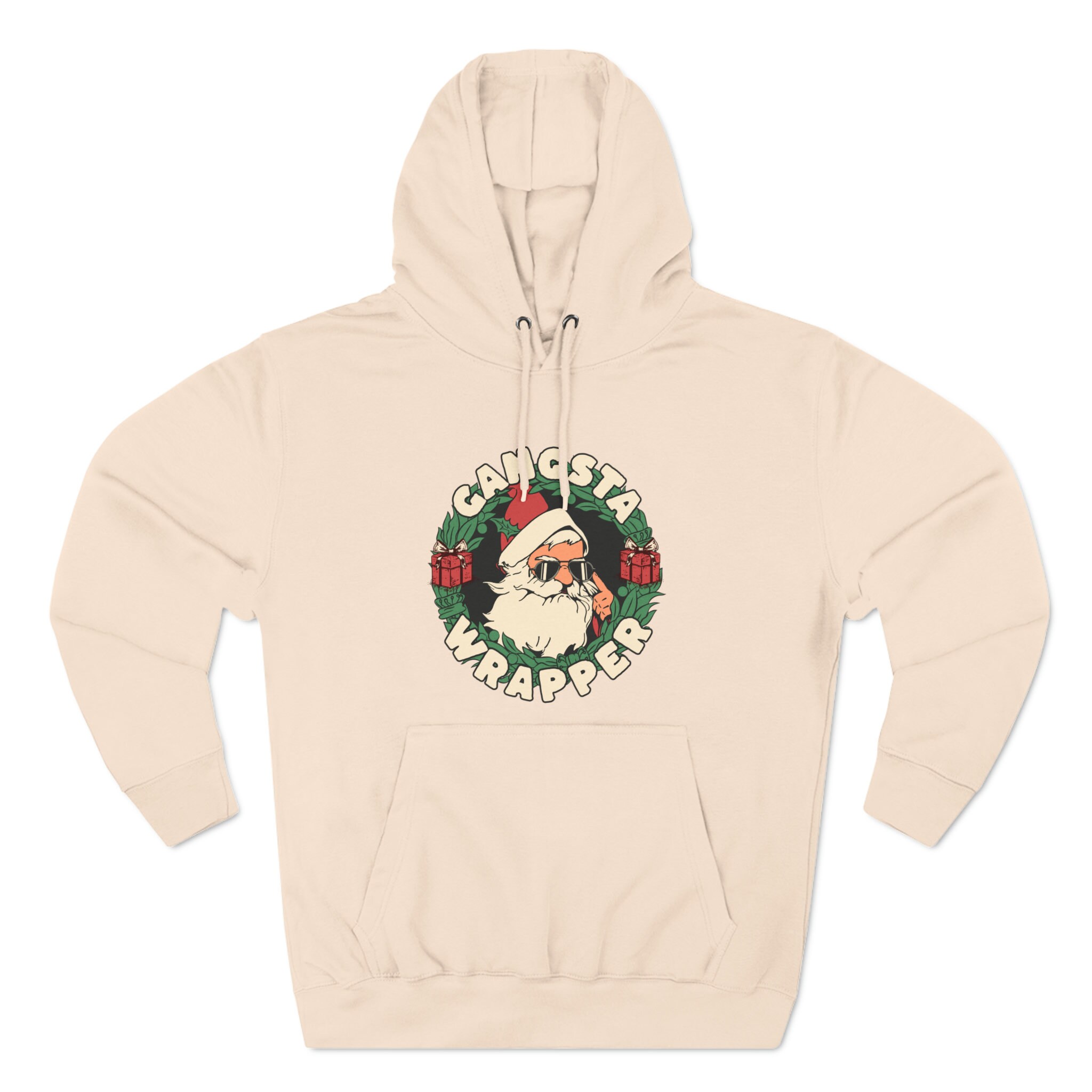 Gangsta Wrapper Hoodie Gangster Wrapper Hoodie Funny Santa - Etsy
