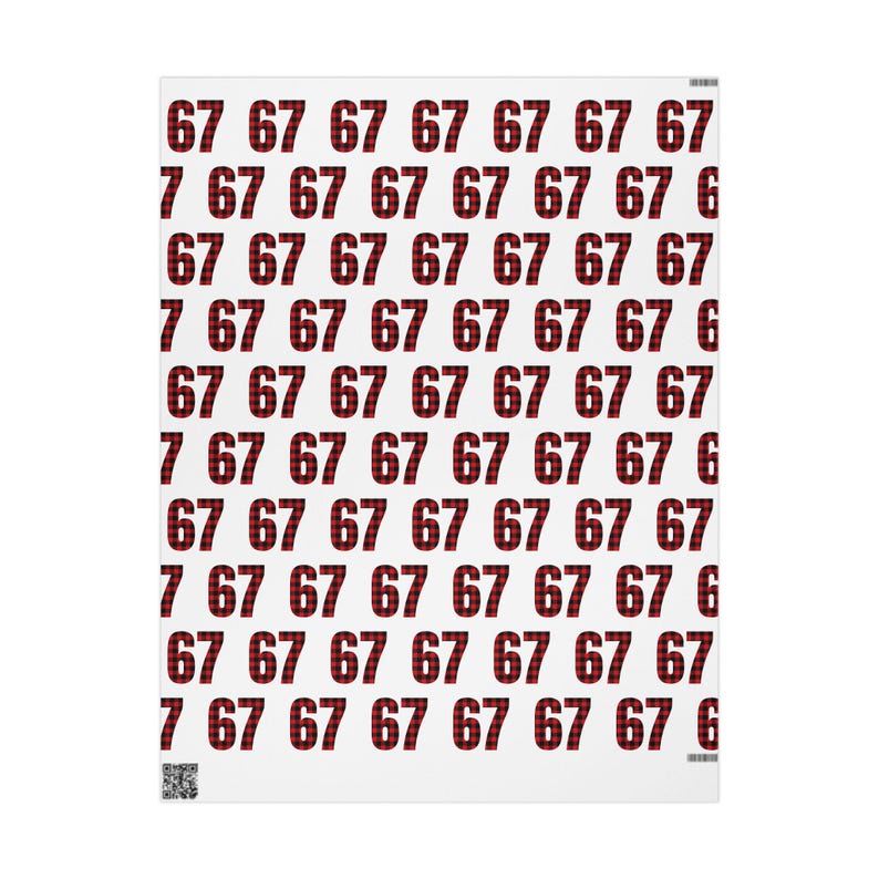 67 Wrapping Paper, 67 Christmas Gift | Gift Wrap for Teens | 6-7 Meme ...