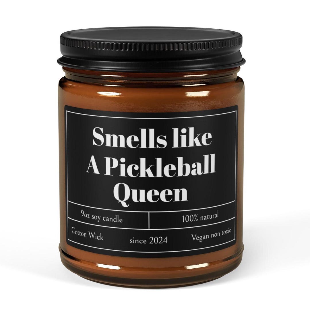 Smells Like A Pickleball Queen Candle, Unique Gift for Pickleball ...