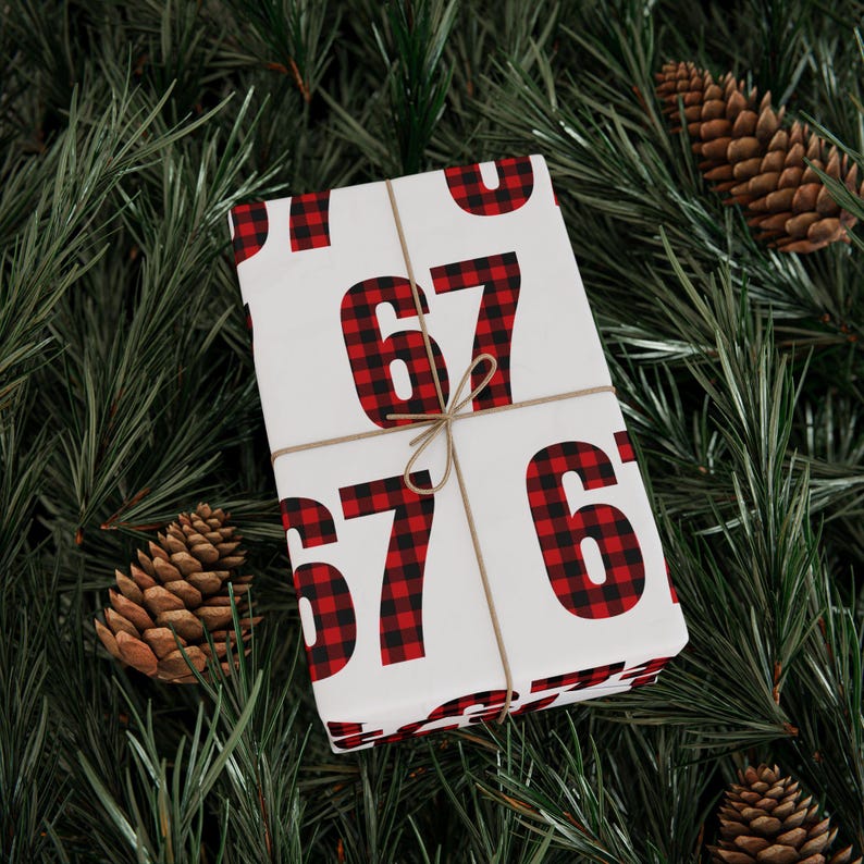 67 Wrapping Paper, 67 Christmas Gift | Gift Wrap for Teens | 6-7 Meme ...