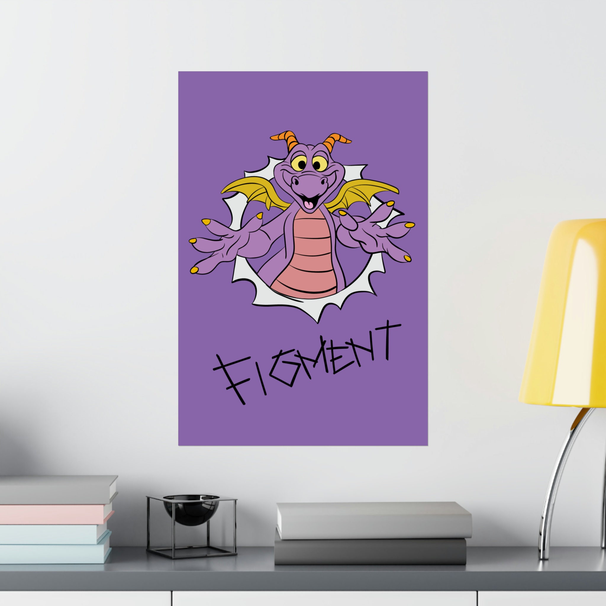 Figment Poster, Epcot Figment Poster, Figment Art Print, Figment Purple ...
