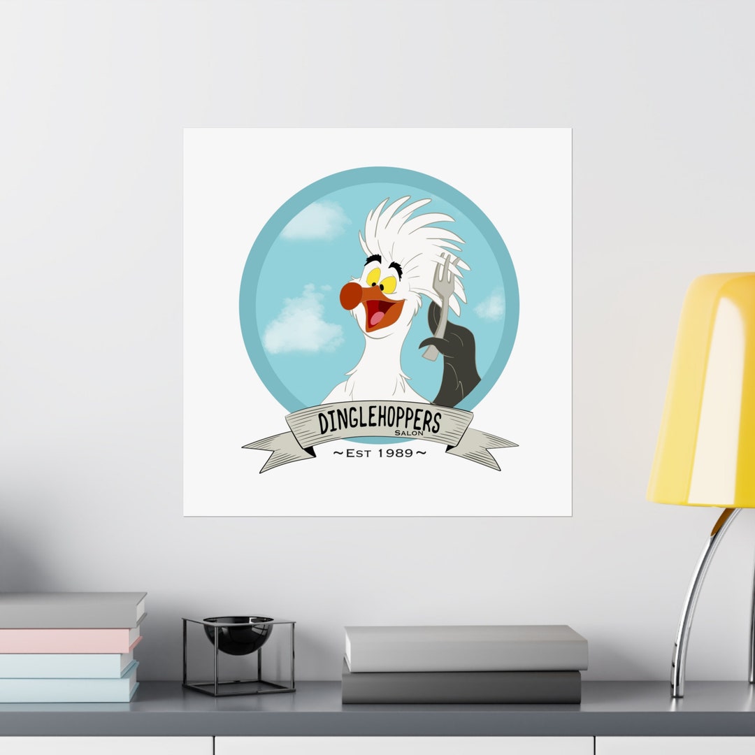 Dinglehopper Hair Salon Print, Scuttle Dinglehopper Print, Scuttle Hair Salon Print ...