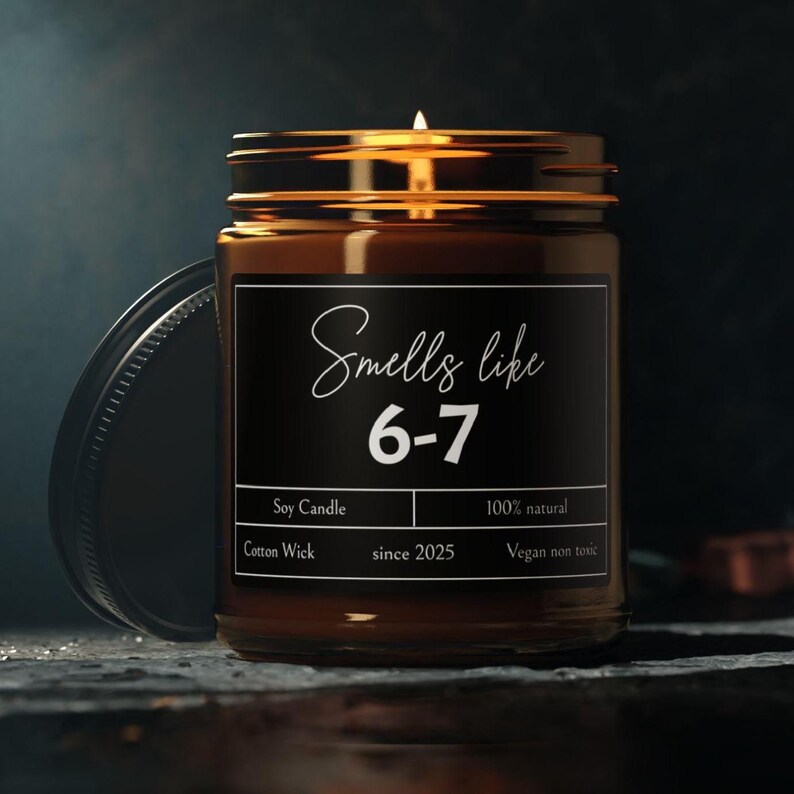 Teen Candle Gift, 6-7 Gift, Smells Like 6-7 Candle, Teen Slang Gift ...