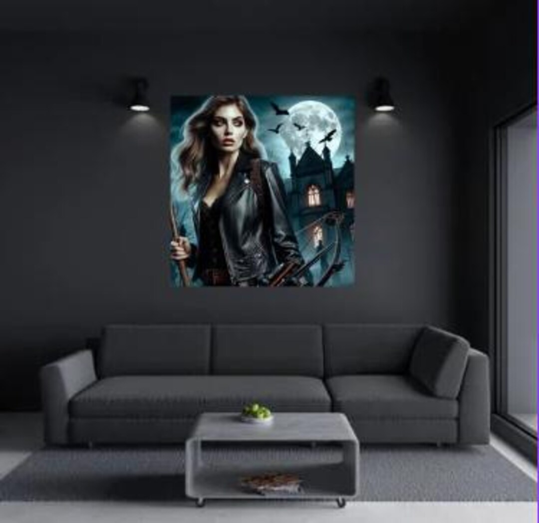 Vampire Hunter Printable Wall Art 18x24 Poster Fantasy Hunter Vampire ...
