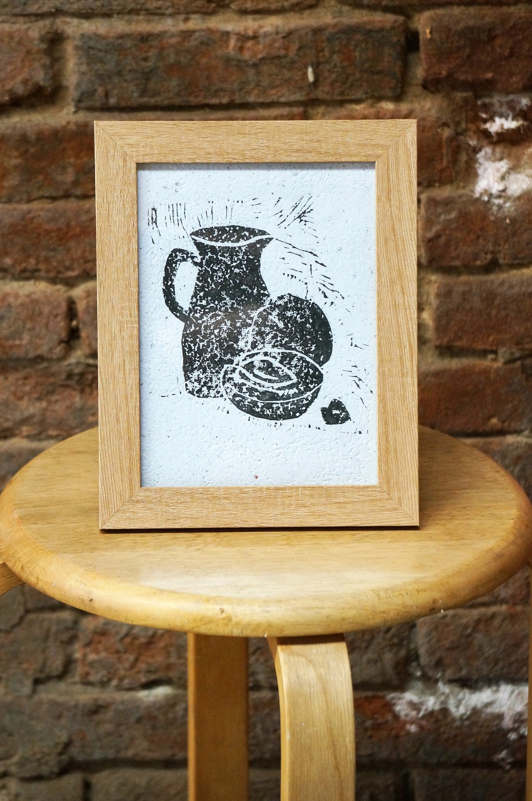 Engraving on Artisanal Recycled Paper albaricoque - Etsy