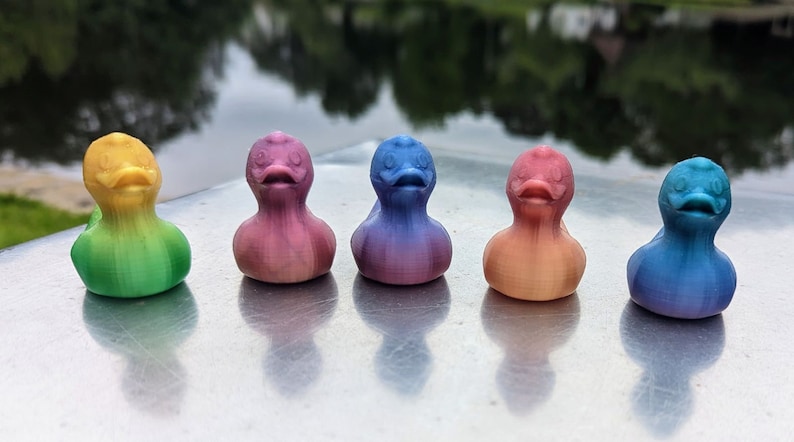 3D Printed Rainbow Ducks Jeep / Mini Cooper Ducks - Etsy
