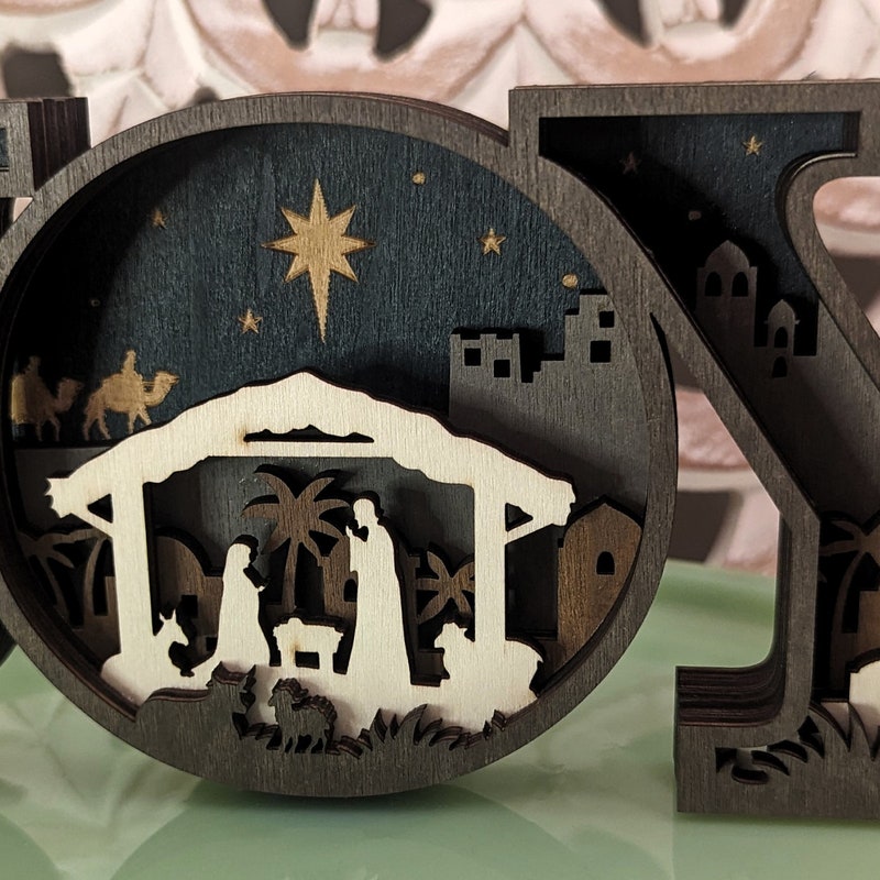 Joy Nativity Svg - Etsy