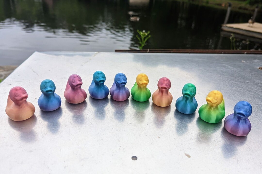 3D Printed Rainbow Ducks Jeep / Mini Cooper Ducks - Etsy