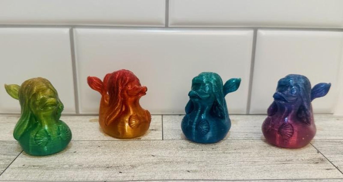 3D Printed Mermaid Ducks Cruise / Jeep / Mini Cooper - Etsy