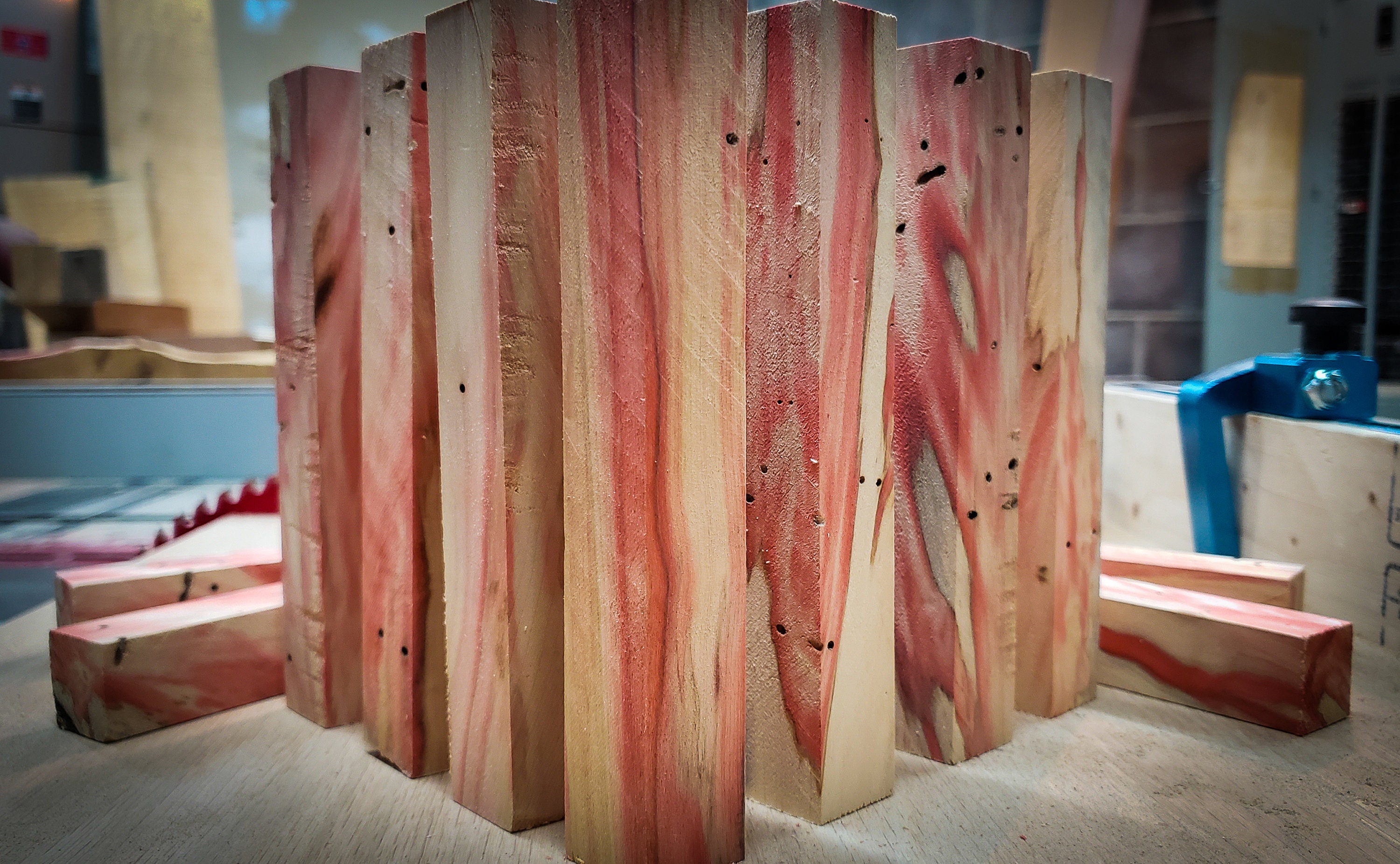 Flaming Box Elder / Pen Blank / Turning Blank - Etsy