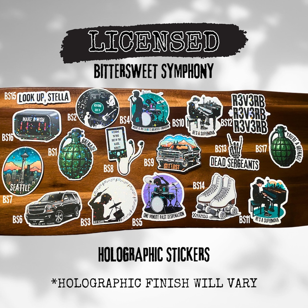 LICENSED Bittersweet Symphony Series Kate Stewart Holographic Vinyl ...