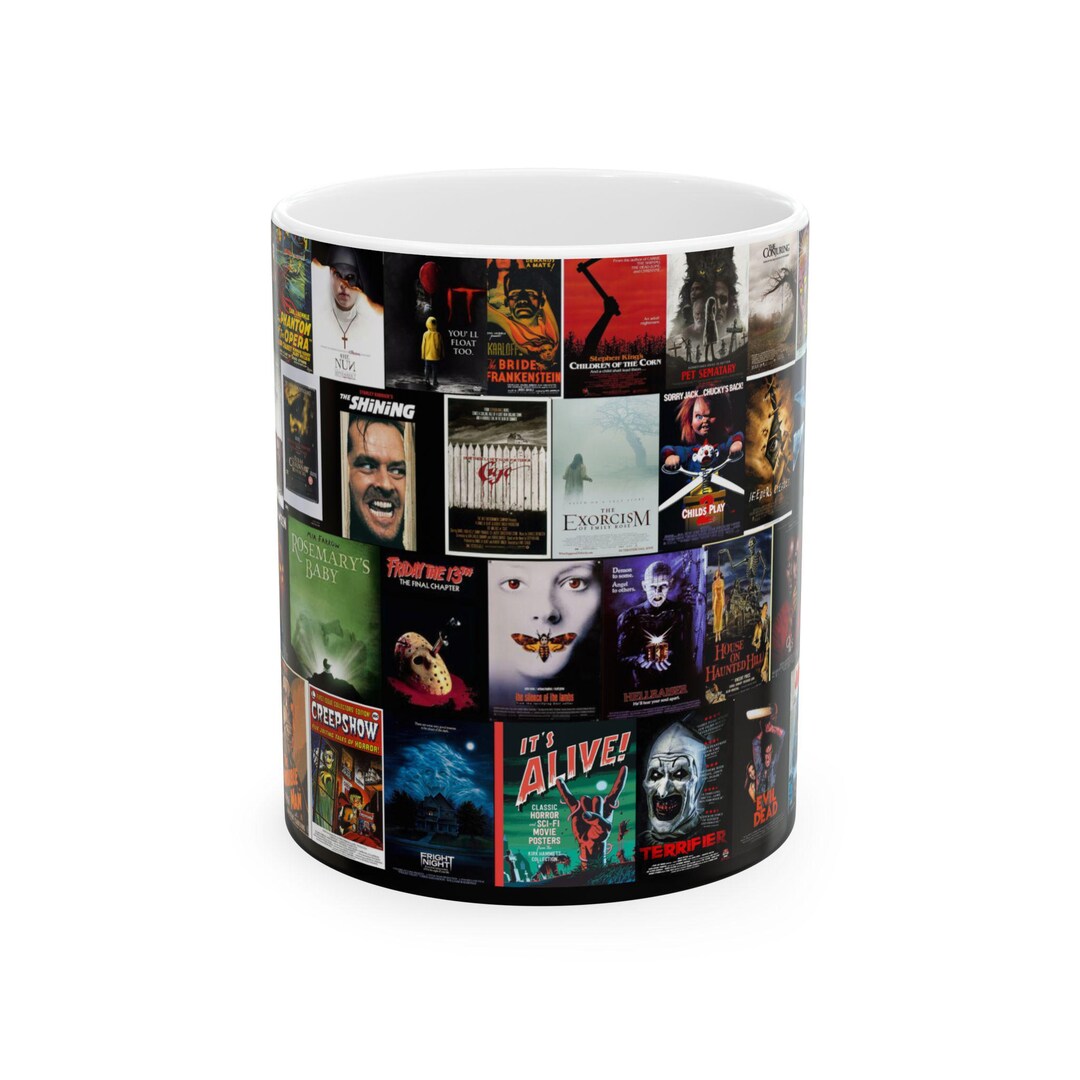 Ceramic Mug 11oz Horror Movies - Etsy
