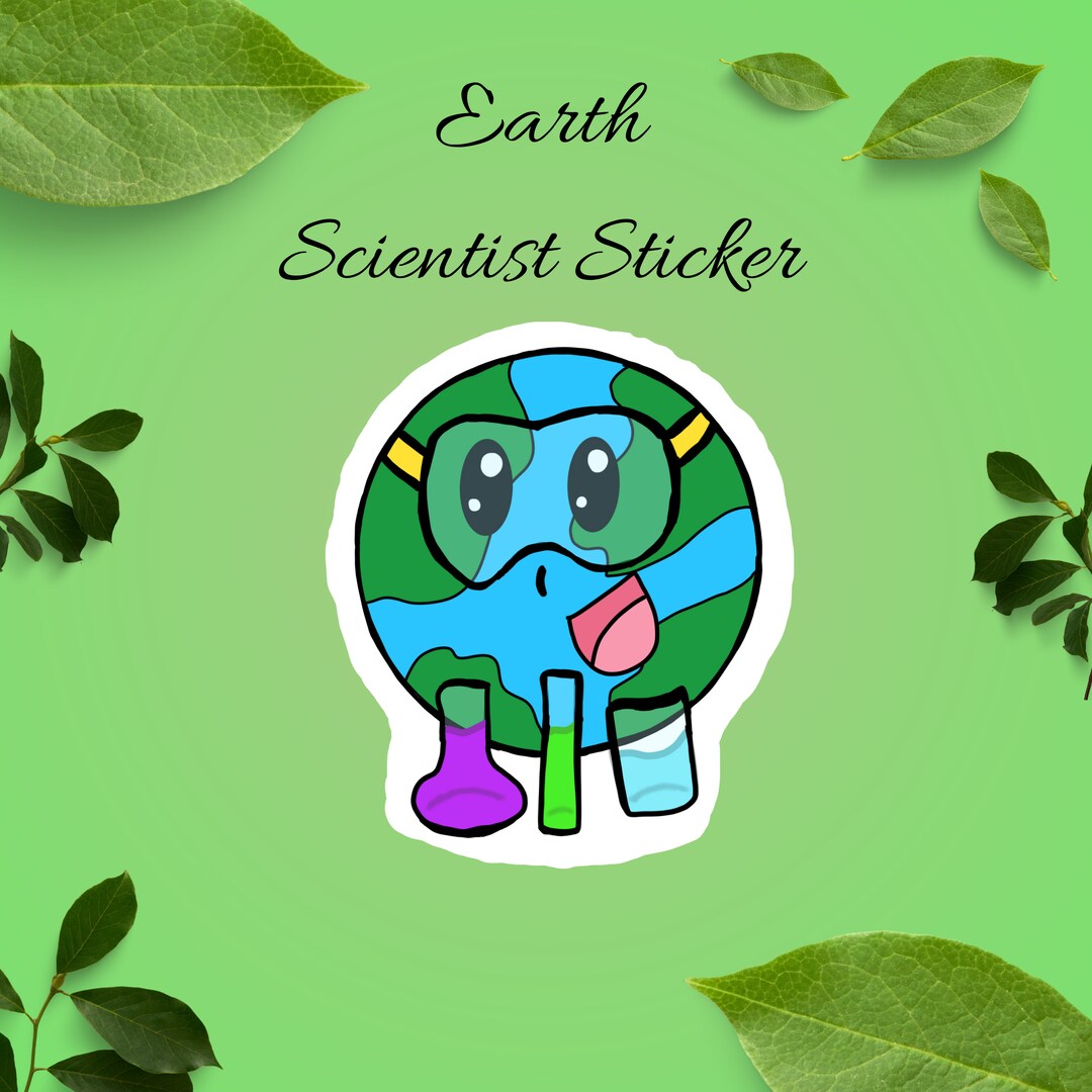 Earth Scientist Sticker| Science Sticker | STEM Sticker, STEM Earth ...
