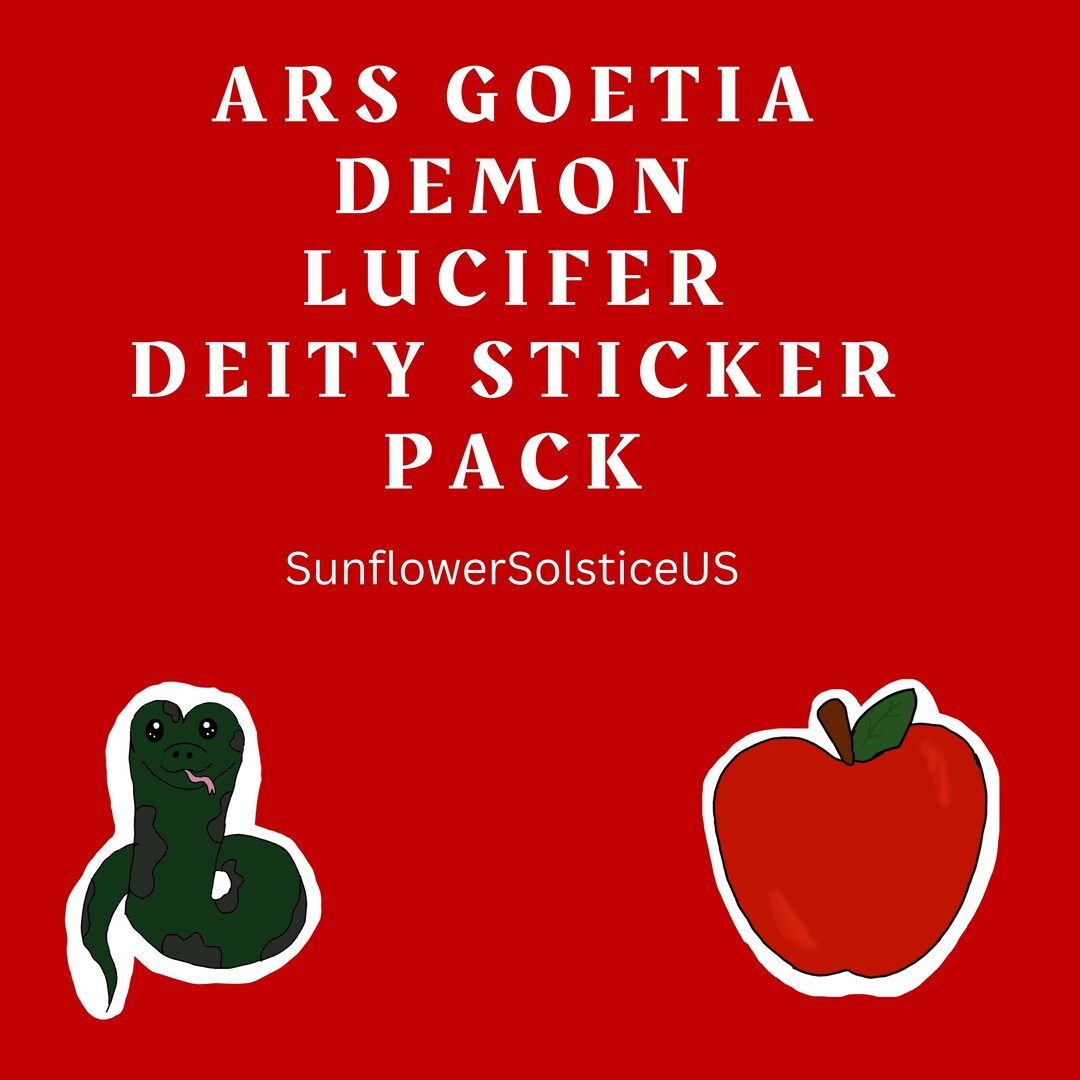 Deity Devotion Sticker Pack – Pocket-sized Offerings for Ars Goetia ...