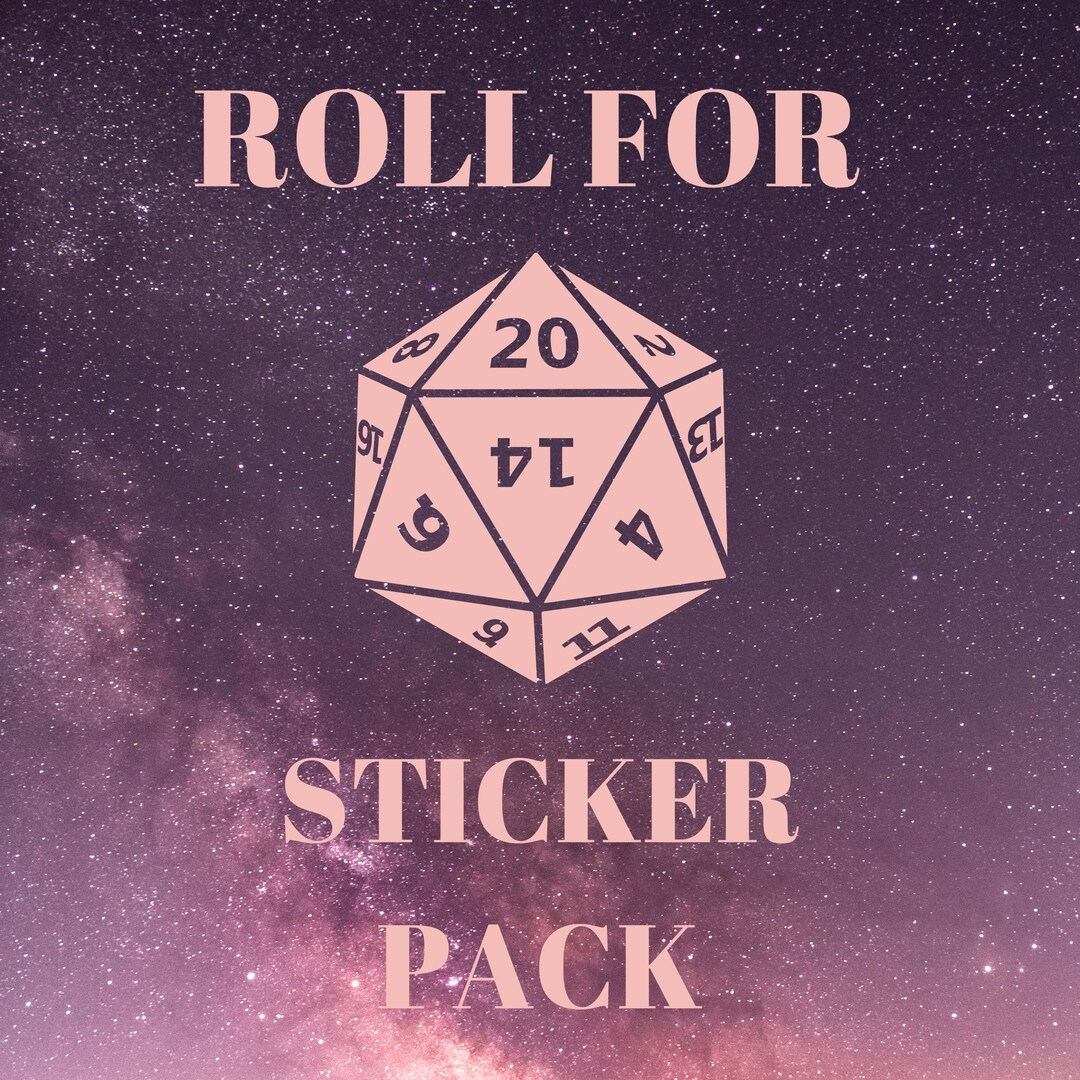 Roll for Sticker Pack | READ DESCRIPTION | Personalized Stickers ...