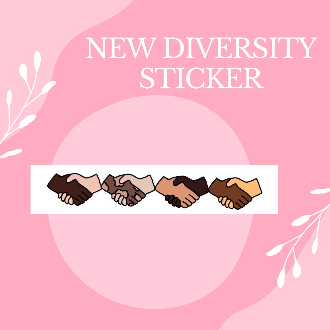 New Diversity Sticker Decal | Equality Sticker - Unity Hands Sticker ...