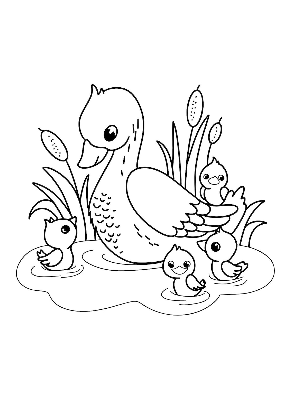 10 Coloring Pages for Kids, Animal Coloring A4 Sheets, Colouring for ...