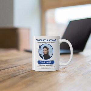 Employee of the Month Coffee Mugs, Congratulation Mugs, Gift for ...