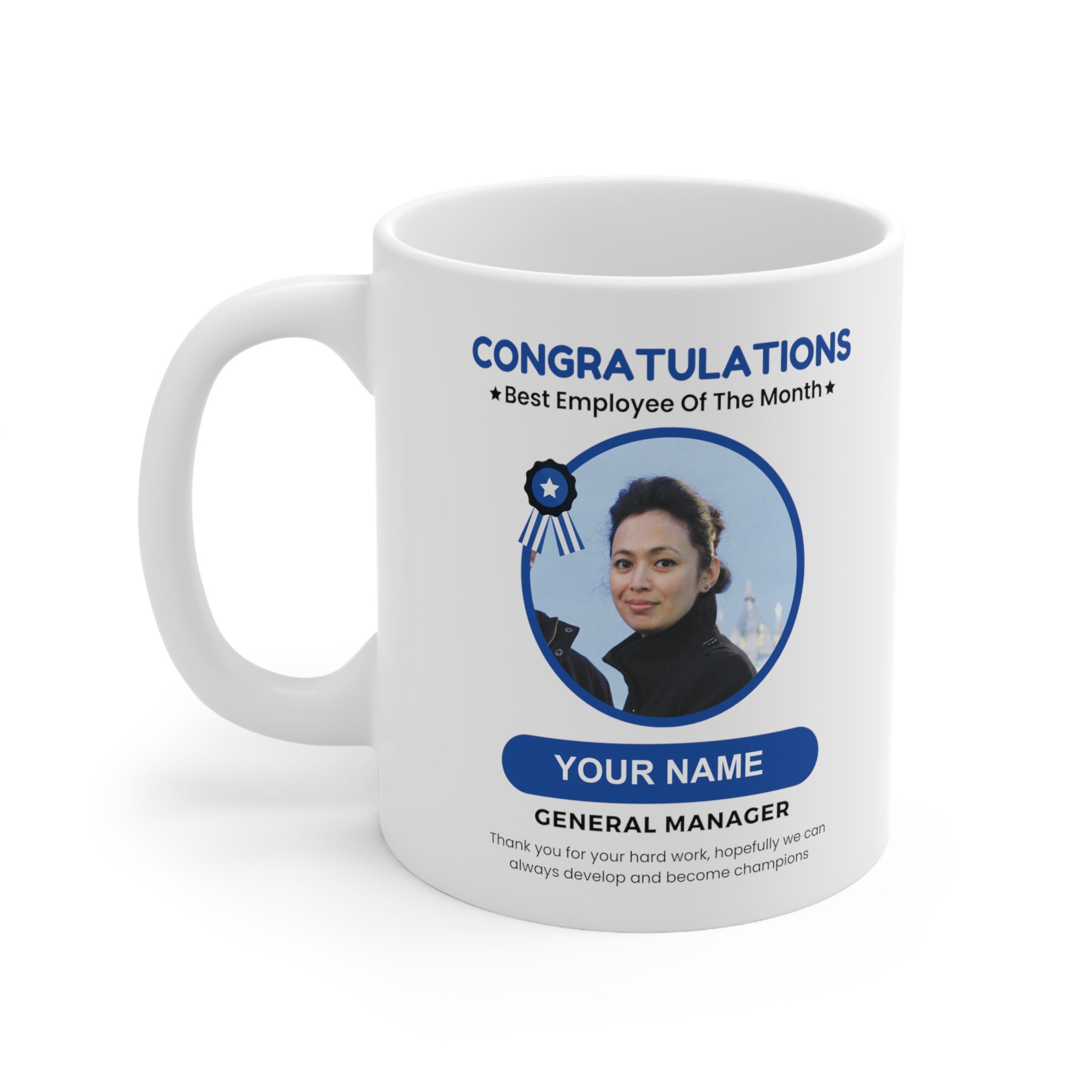 Employee of the Month Coffee Mugs, Congratulation Mugs, Gift for ...
